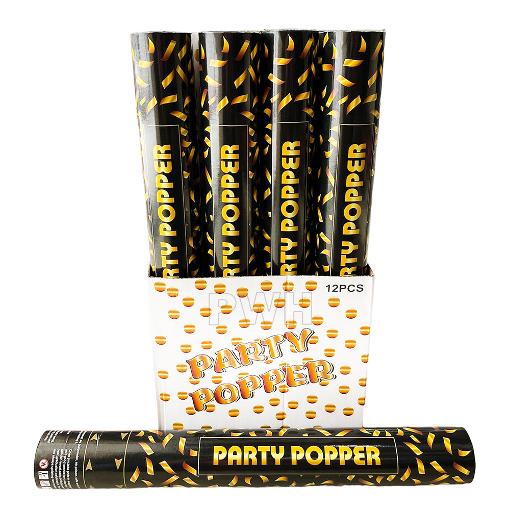 Black Golden Polka Party Popper | Party Poppers in Bulk – Party ...