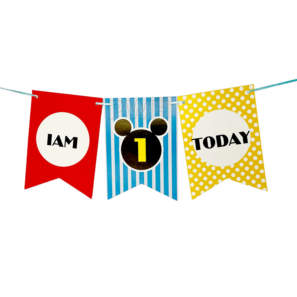 I Am One Today Wall Banner | 1st Birthday Party Supplies in Bulk ...