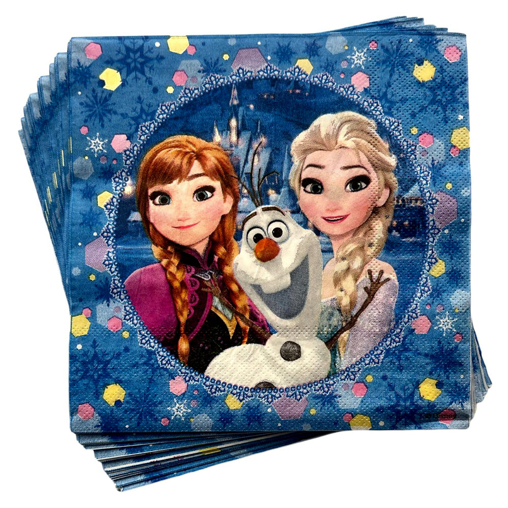 Frozen Theme Paper Napkins – Party Wholesale Hub